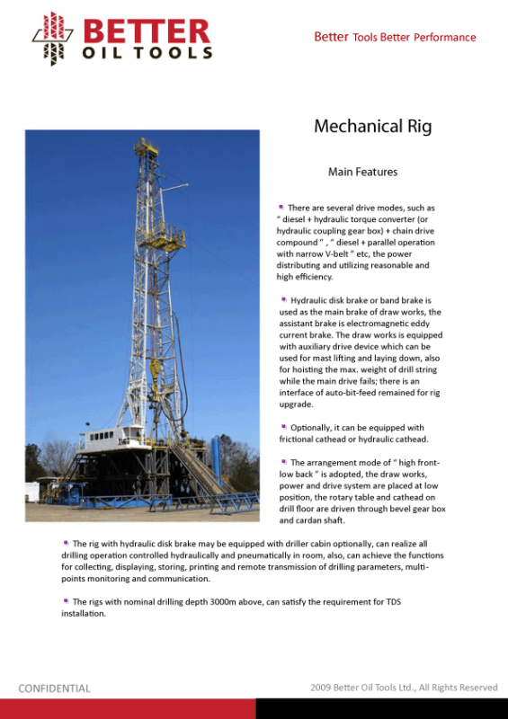 Mechanical Rig – BETTER OIL TOOLS