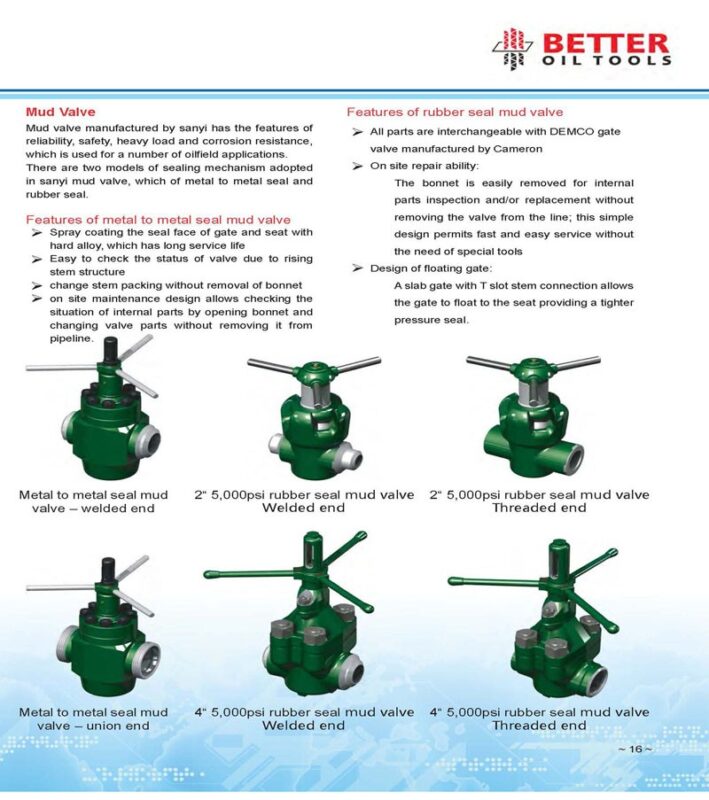 Mud Valve – BETTER OIL TOOLS