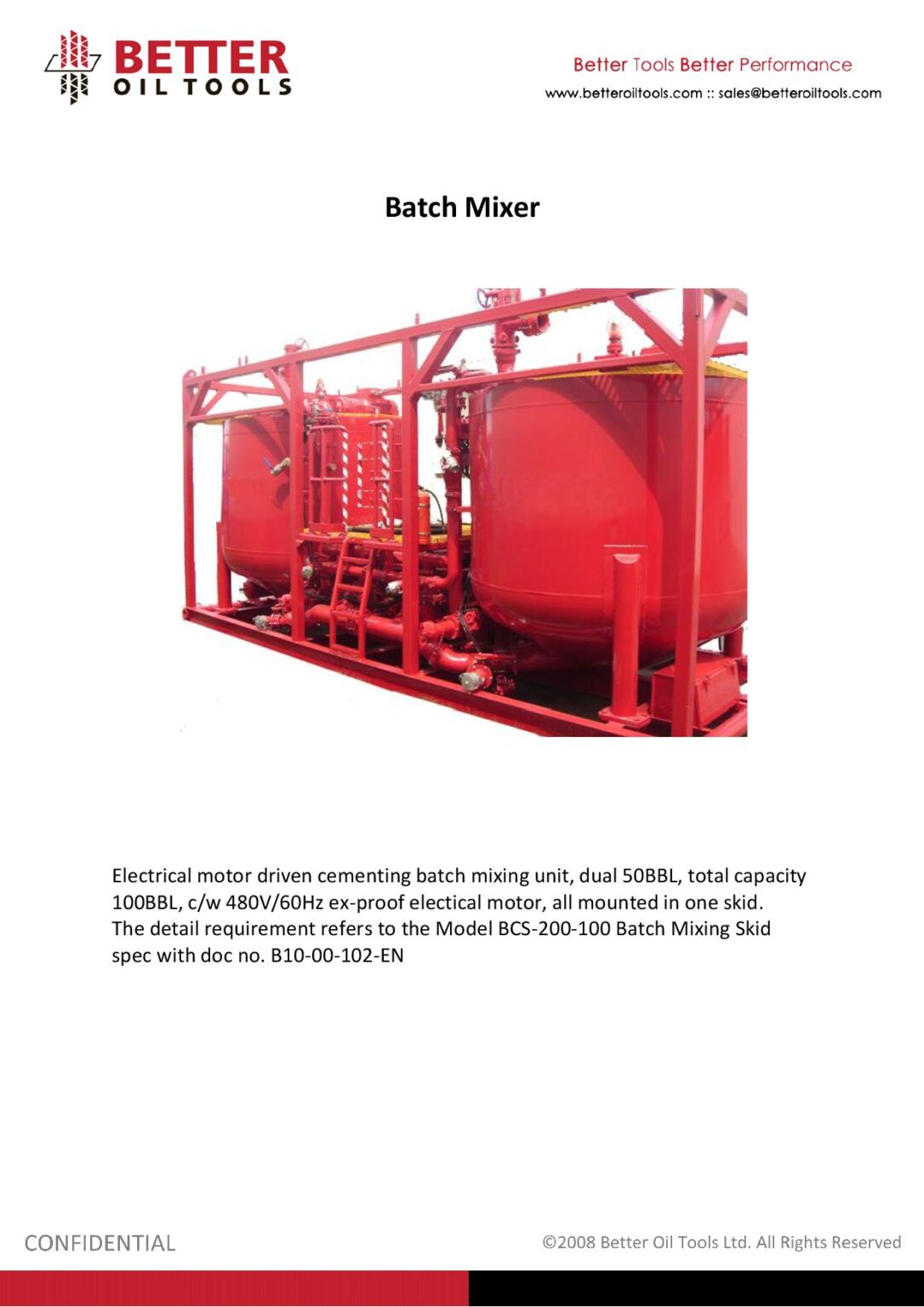 Batch Mixing Unit – BETTER OIL TOOLS