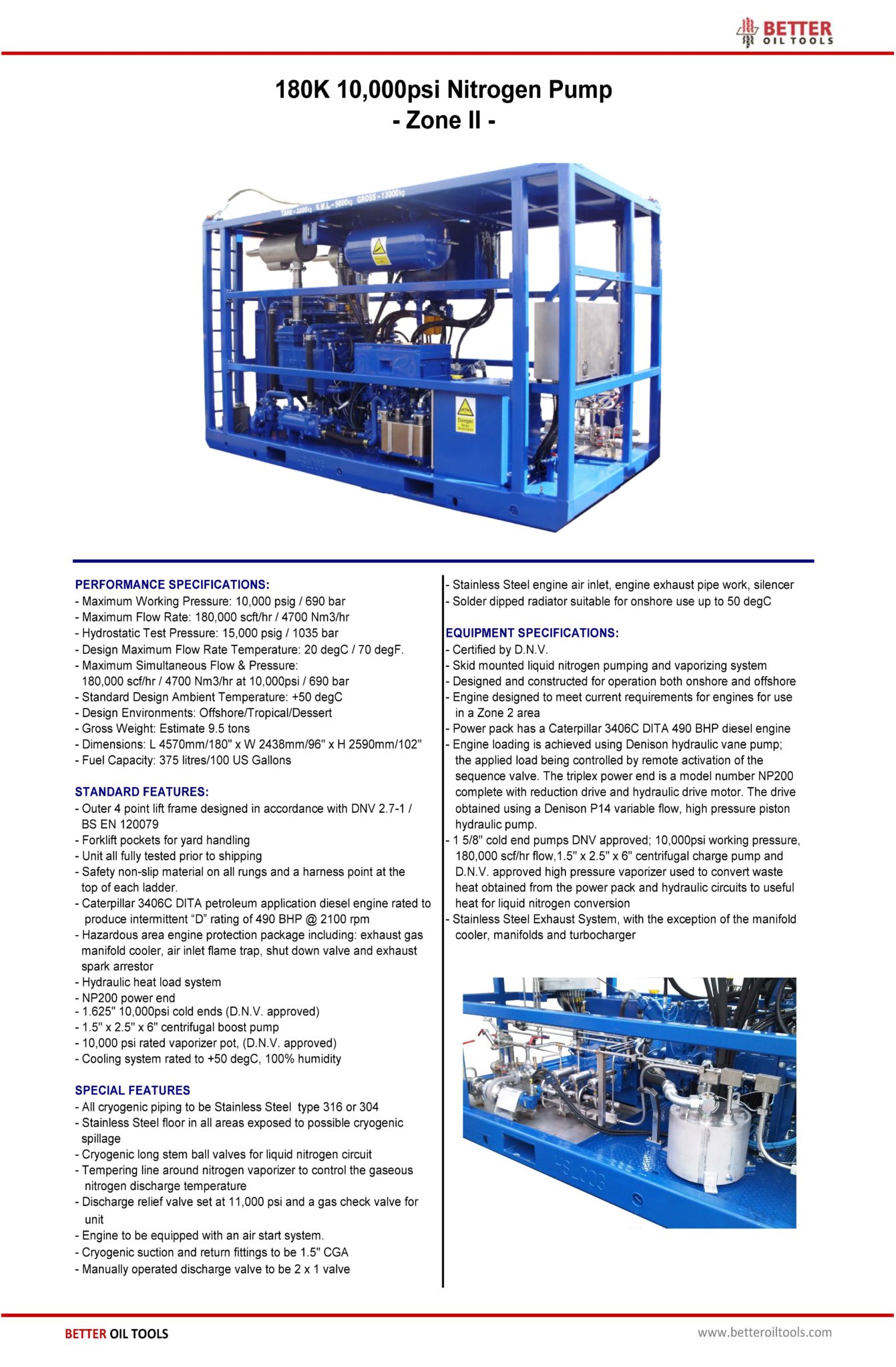 180K 10,000psi Nitrogen Pump – BETTER OIL TOOLS