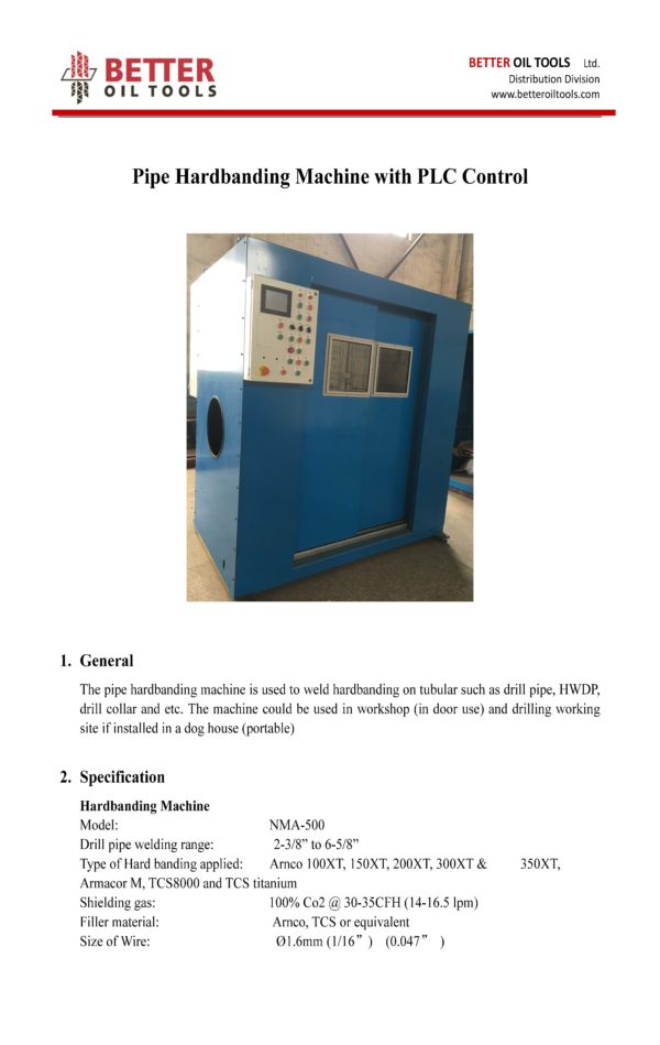 Pipe Hardbanding Machine with PLC Control – BETTER OIL TOOLS